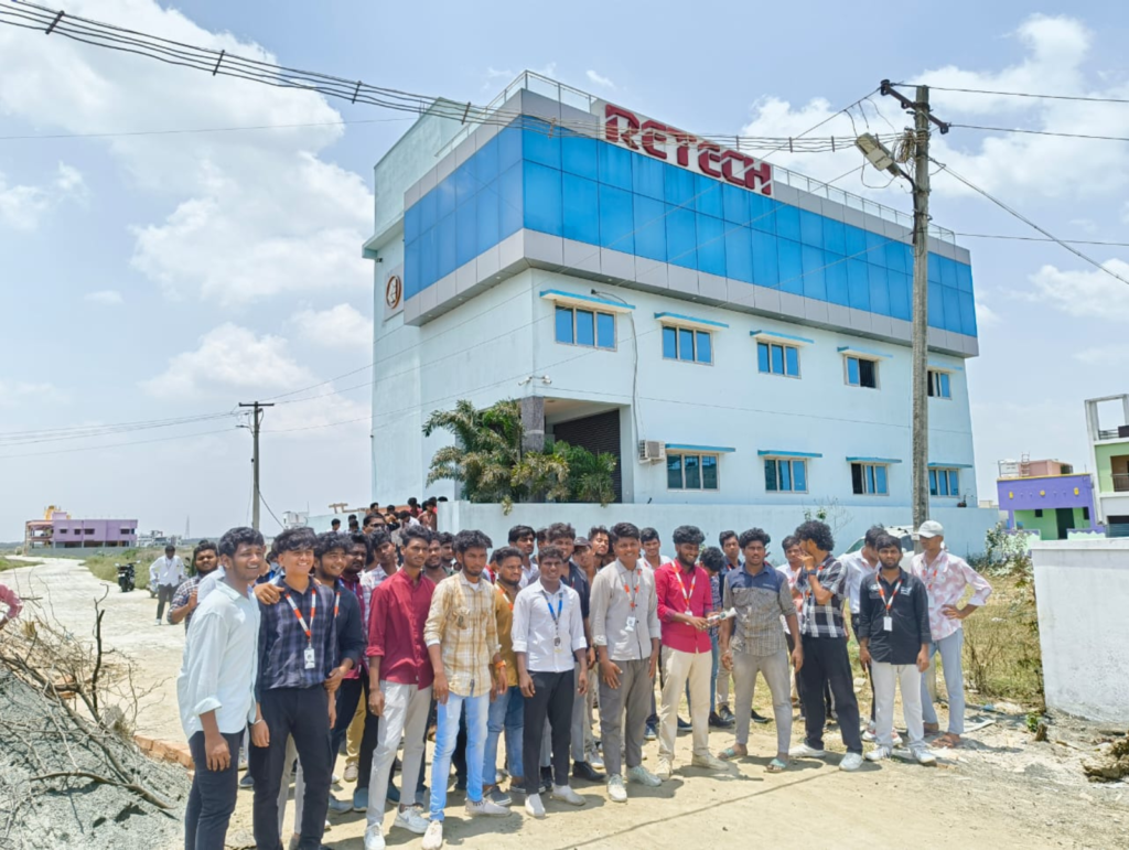 Industrial Visit to Retech Solutions Pvt Ltd - Jeppiaar University